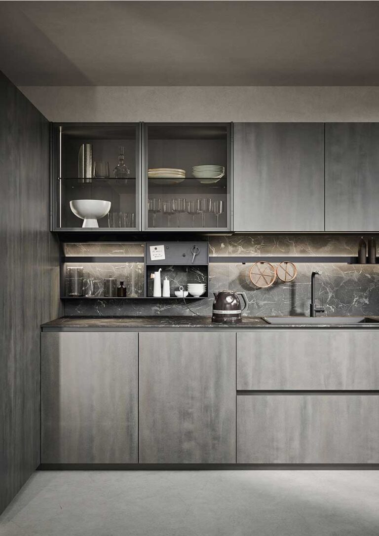 Emporio Lab: kitchen with Lab profile in a clean, linear design ...
